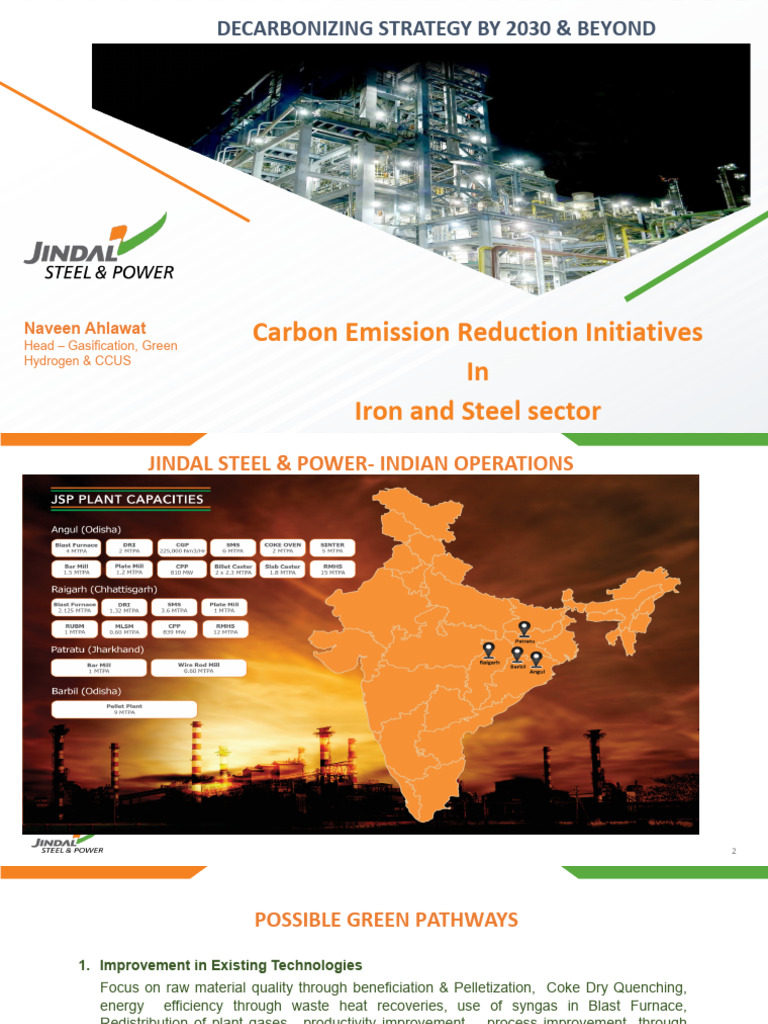 Decarbonization Strategy Iron14 06 2023 | PDF | Gasification | Steelmaking