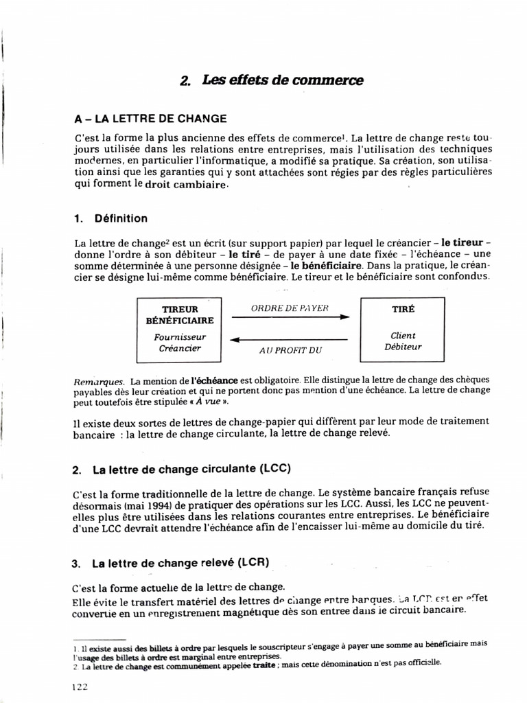 Effets de Commerce Partie 1 | PDF