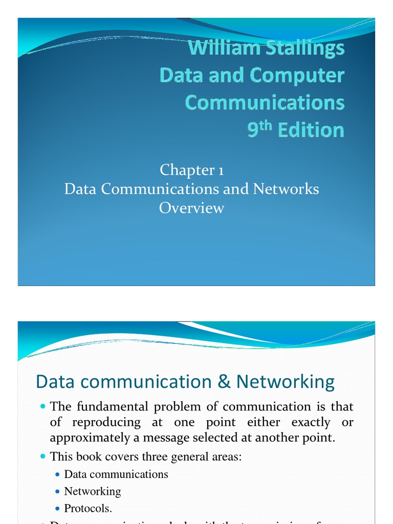 Data Communications and Networks | PDF | Telecommunication | Computer Network