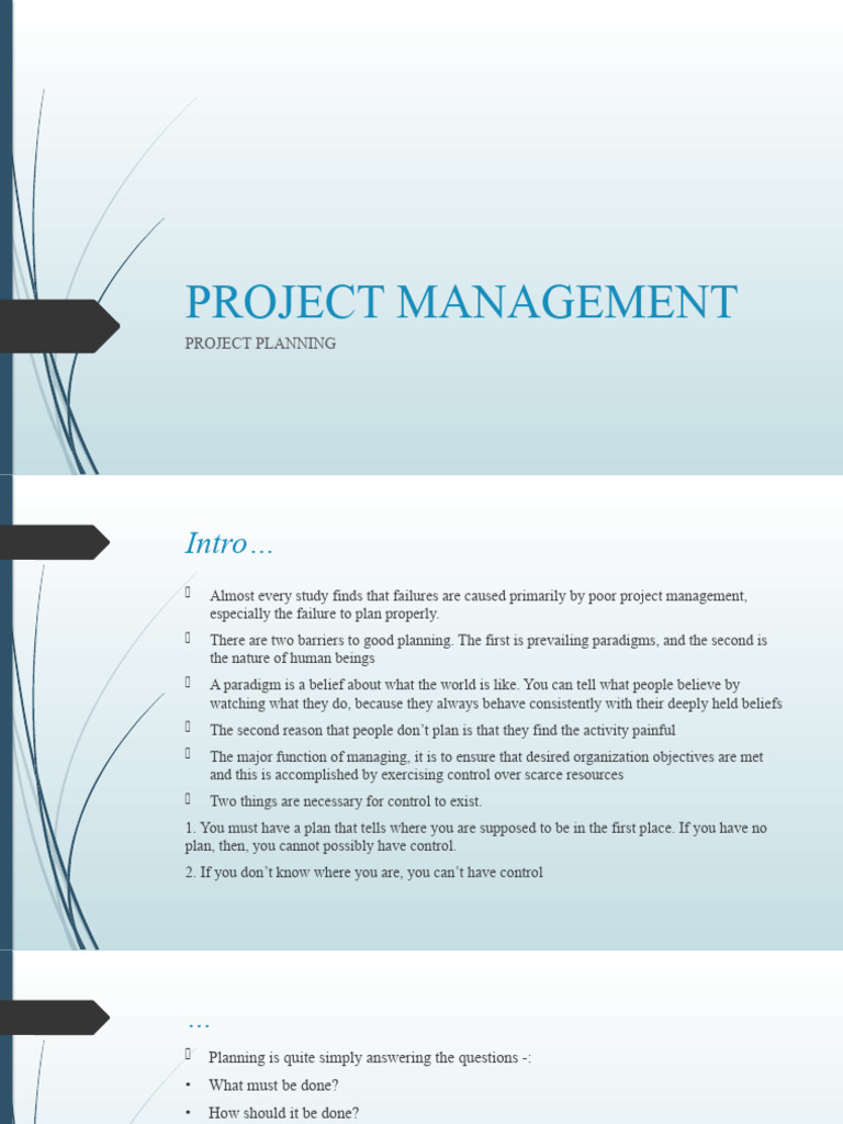 Project Planning | PDF | Business