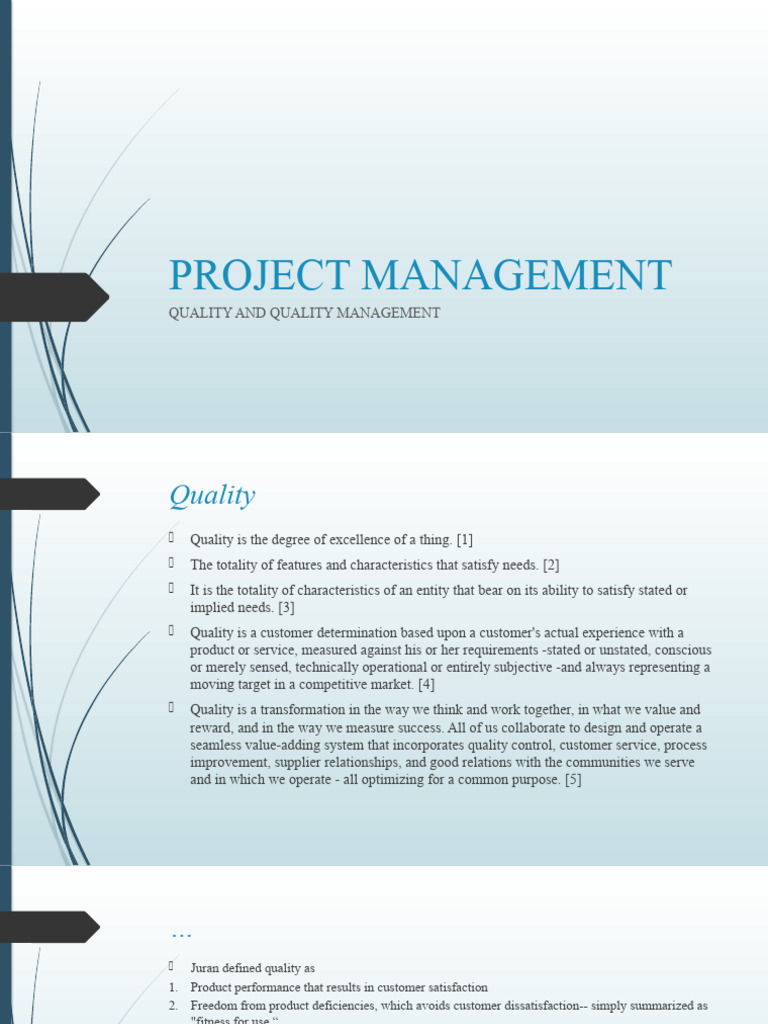 Project Quality Assurance | PDF | Quality Assurance | Quality Management