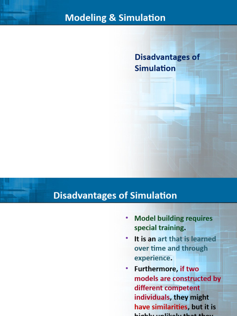 Module 5 Disadvantages | PDF | Simulation | Computer Science
