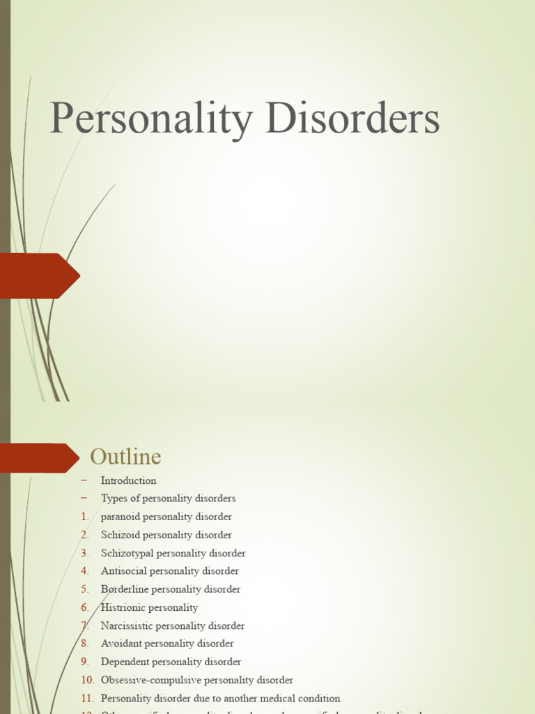 Personality Disorders | PDF | Personality Disorder | Mental Disorder
