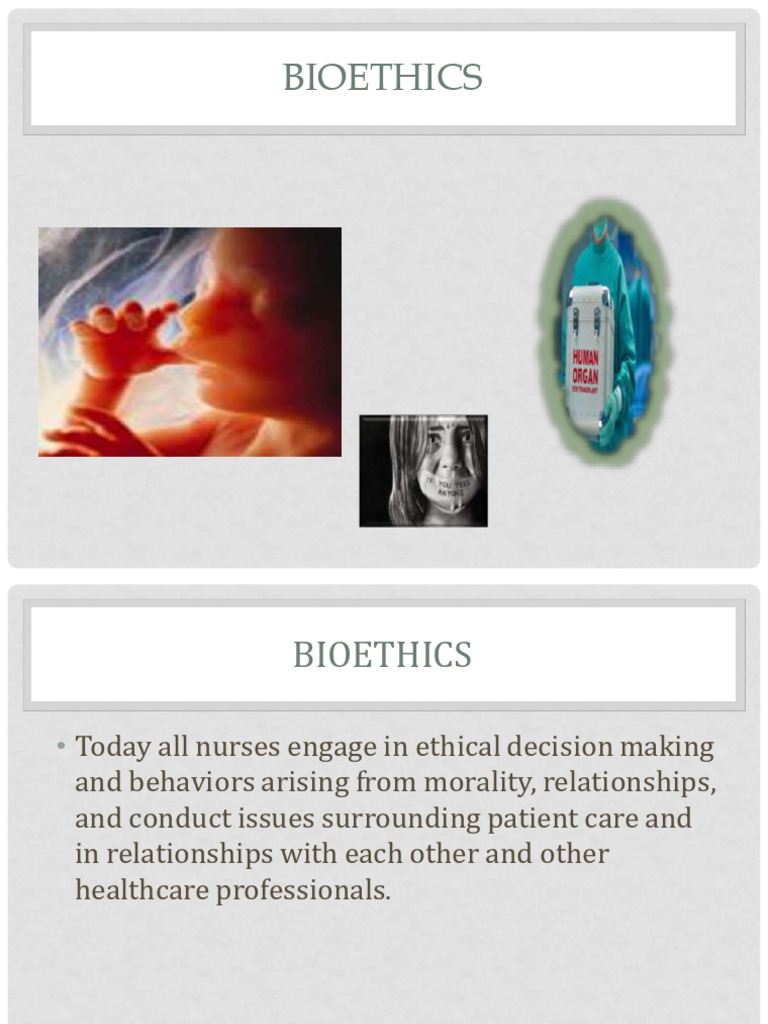 Lecture 3 Bioethics | PDF | Surrogacy | In Vitro Fertilisation