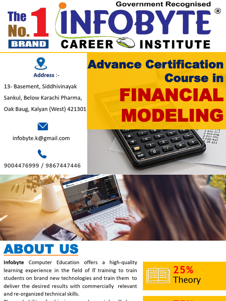 Advance Certification Course in FINANCE MODELING (Infobyte) | PDF ...