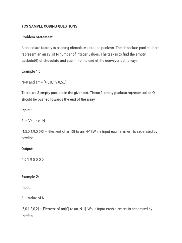 TCS NQT Material | Download Free PDF | Integer (Computer Science) | Software Engineering