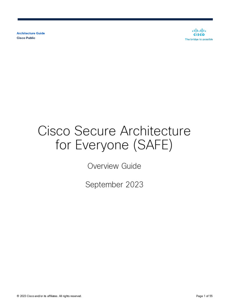 Cisco Secure Architecture - SAFE | PDF | Security | Computer Security
