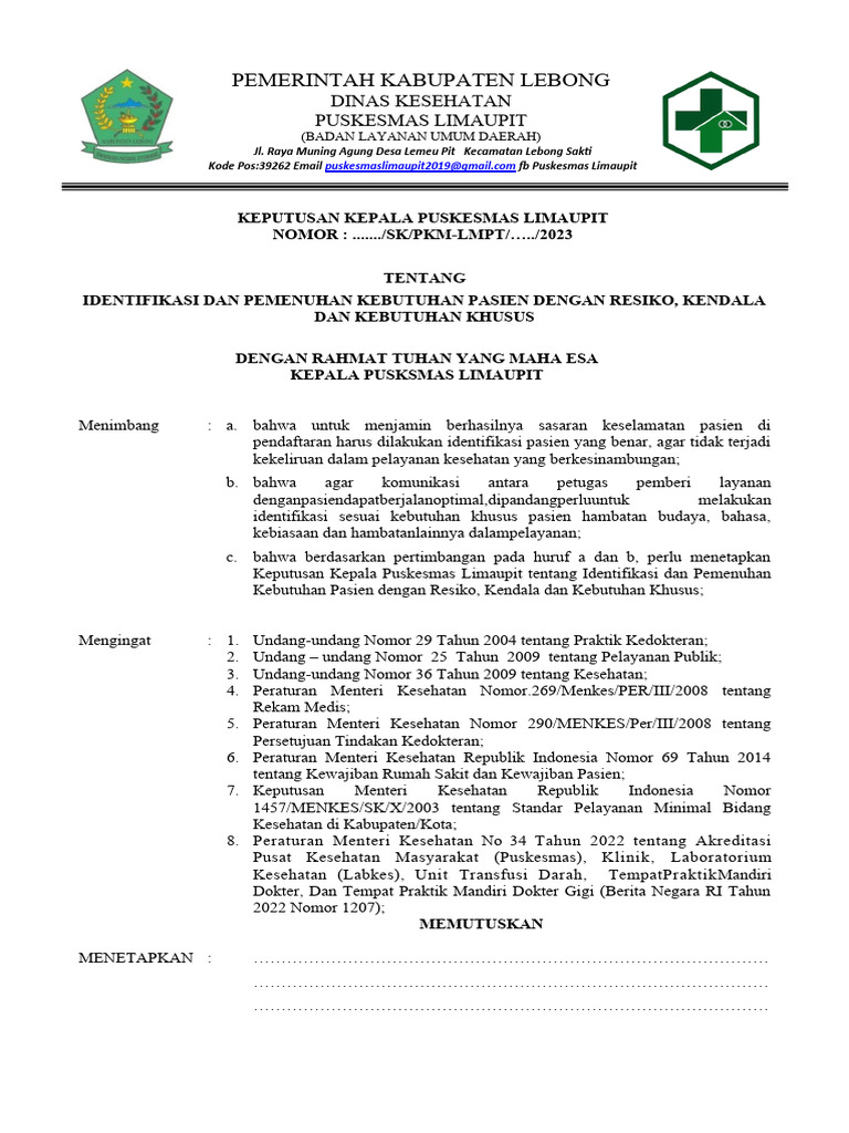 Form SK | PDF | Pengembangan Diri