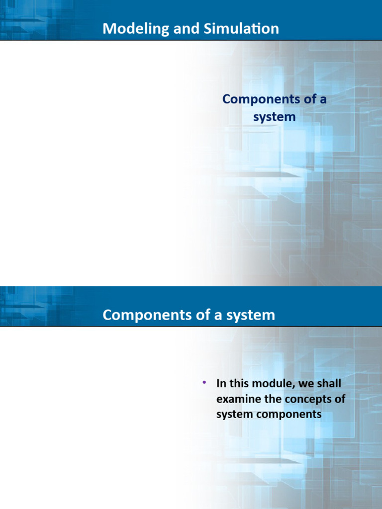 Module 10 Components of A System | PDF