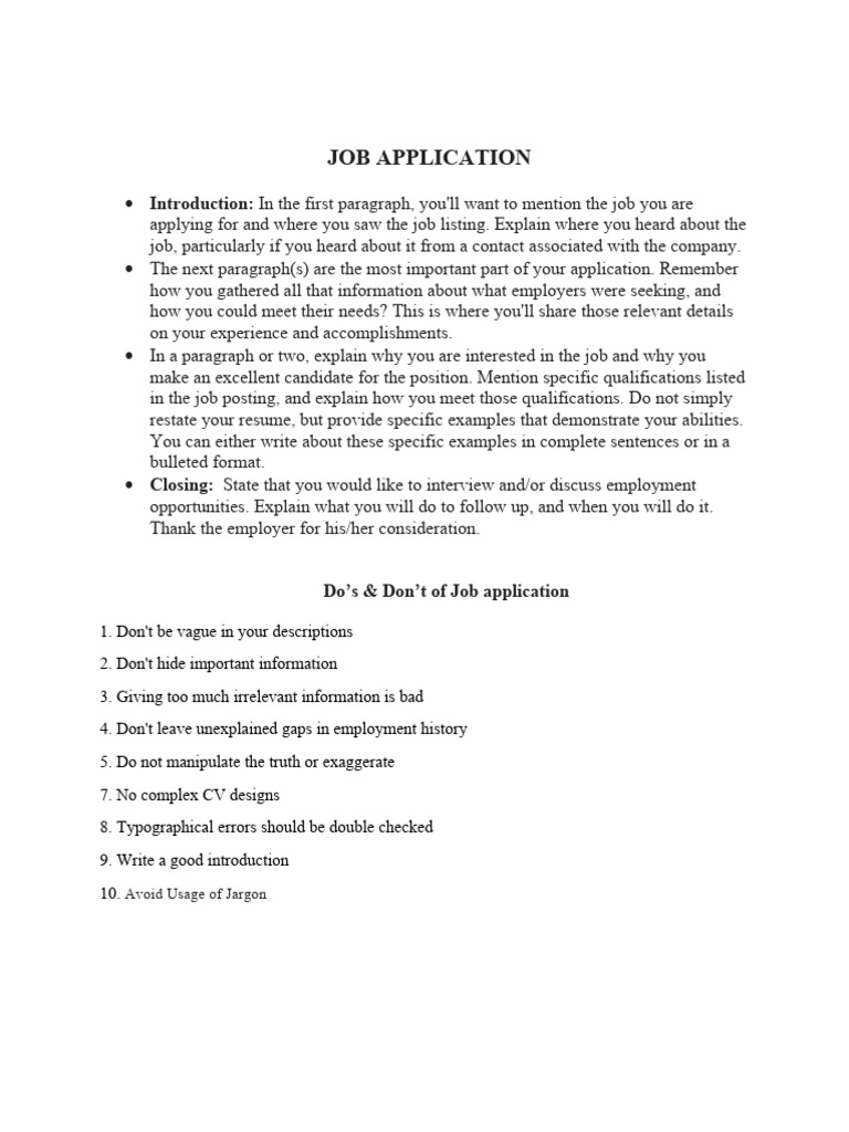 Nursing Job Application Guide | PDF | Nursing | Résumé