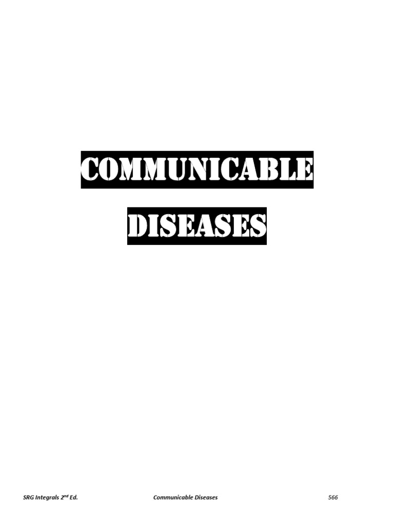 Communicable Diseases | PDF | Infection | Malaria
