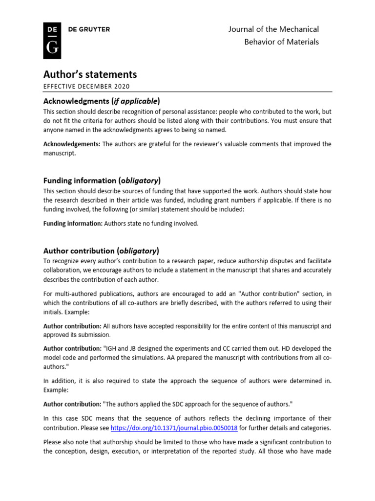 JMBM - Authors Statements | PDF | Institutional Review Board | Informed ...