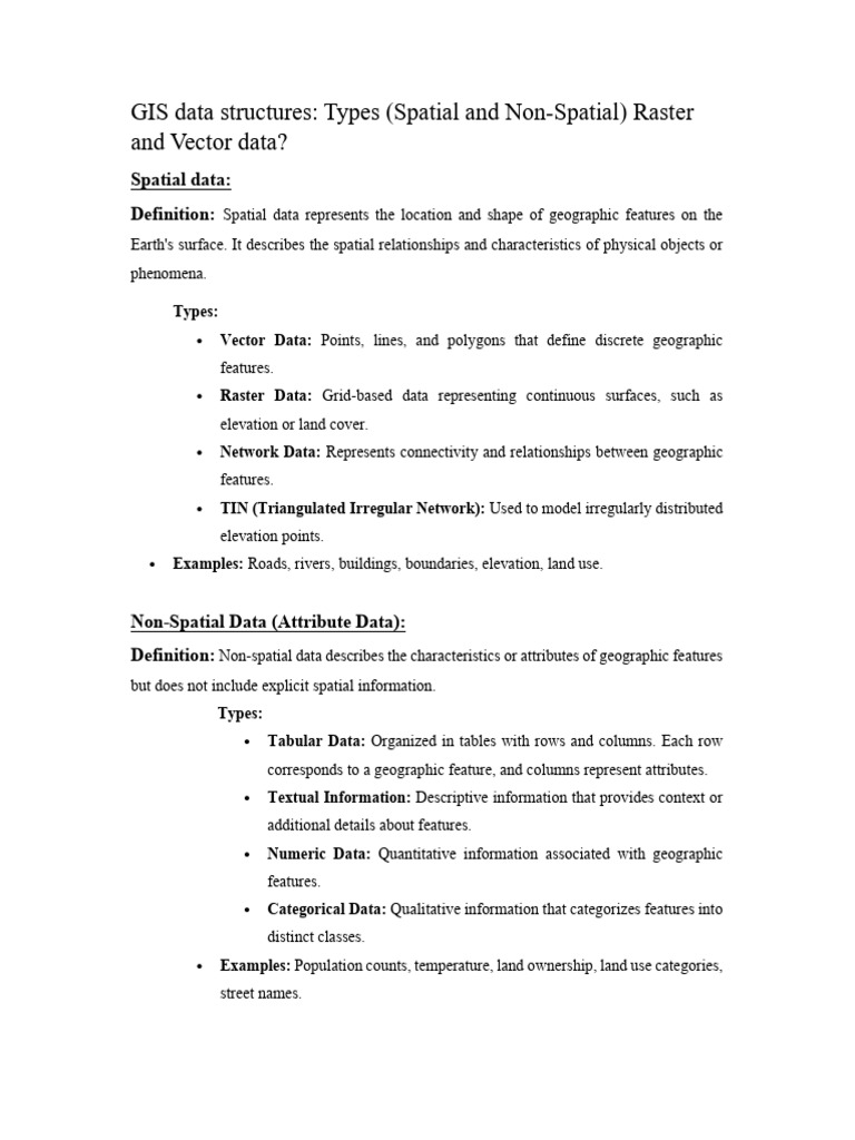Gis Data Structures | PDF | Geographic Information System | Spatial ... Gis Data Structures | PDF | Geographic Information System | Spatial ...