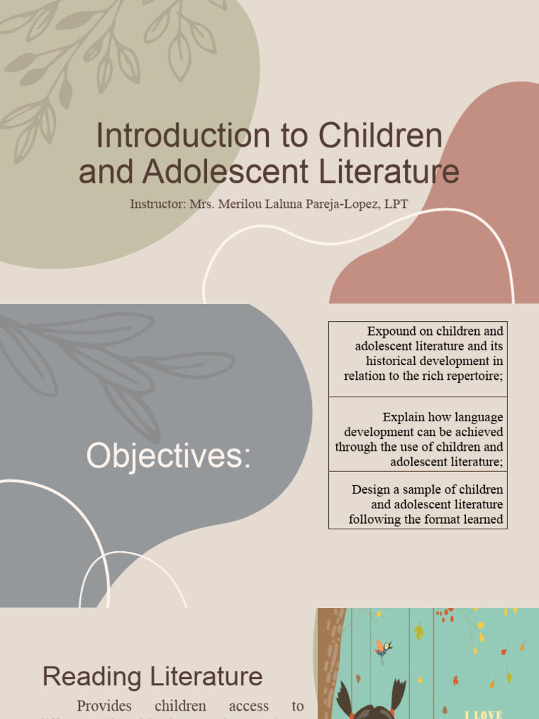 Children and Adolescent Literature Overview | PDF | Experience | Emotions