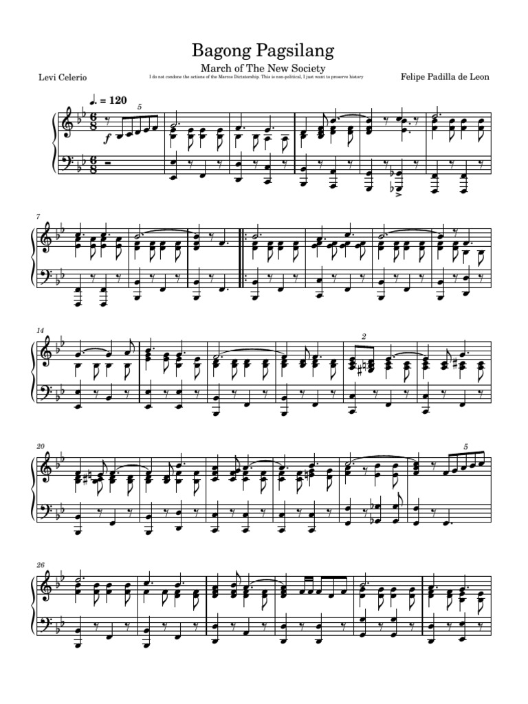 Bagong Pagsilang Felipe Padilla de Leon | PDF | Songs | Philippines