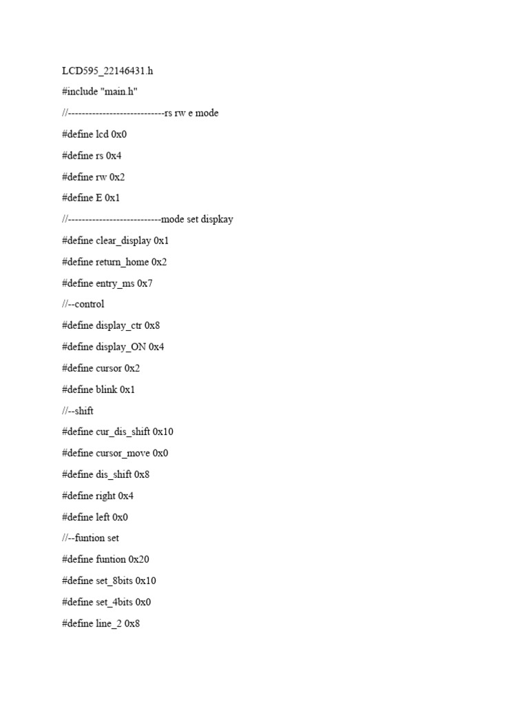 LCD Interface Programming Guide | PDF | Teaching Methods & Materials ...