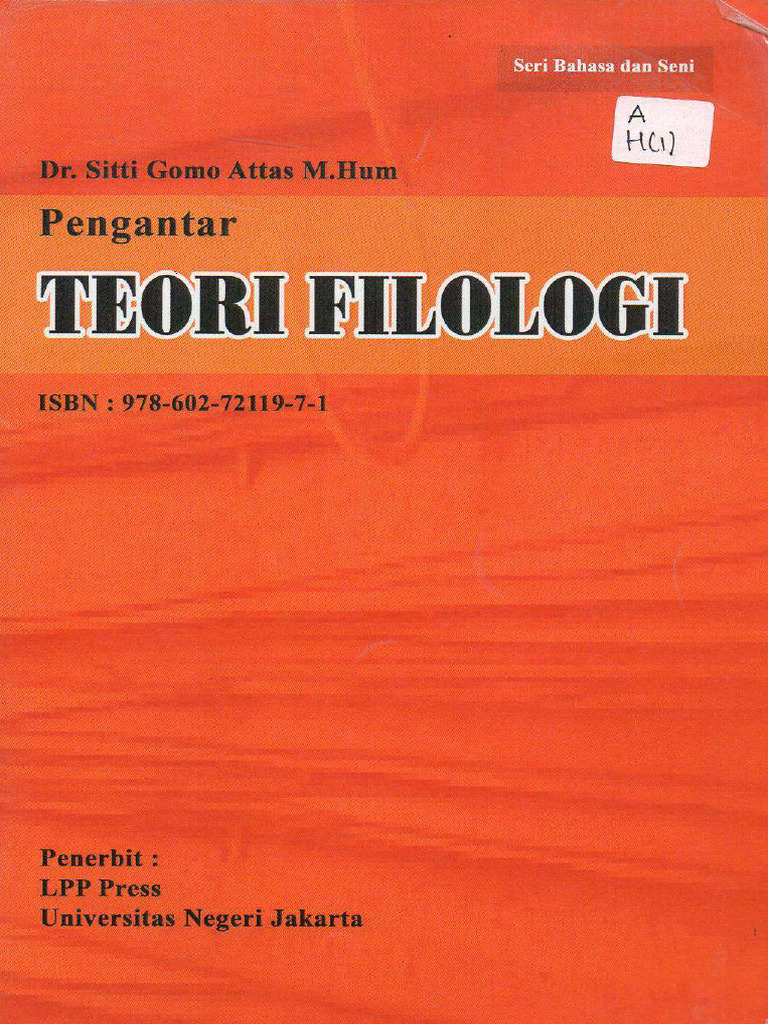 Buku Pengantar Teori Filologi | PDF