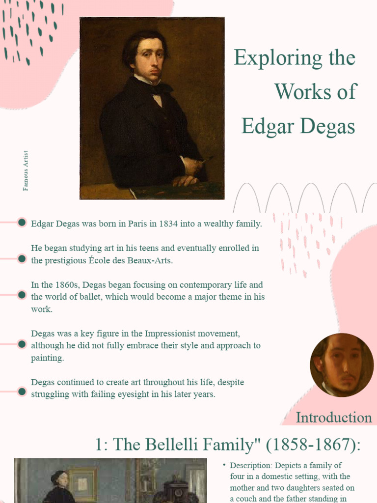 Iconic Works of Edgar Degas | PDF | Edgar Degas | Paintings