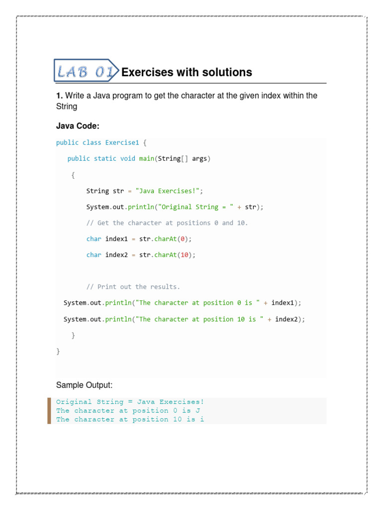 نسخة من Lab01 sol | PDF | String (Computer Science) | Software Development