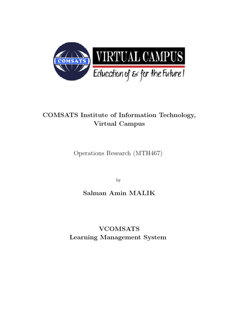 Handouts | PDF | Linear Programming | Mathematical Optimization