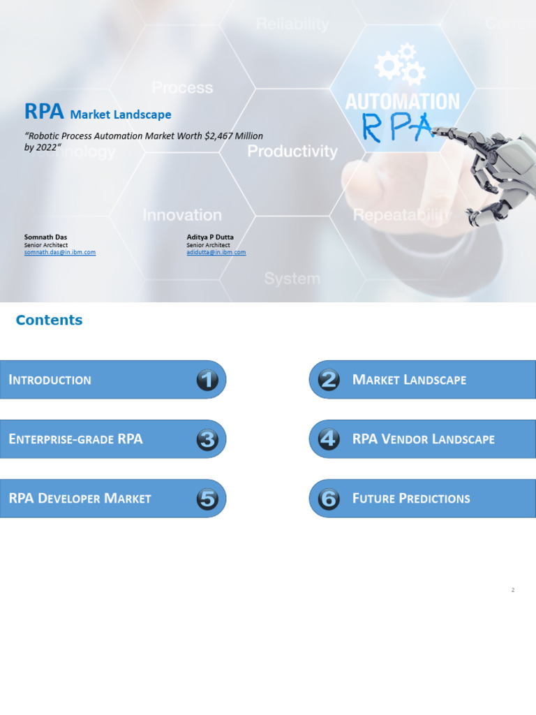 02. RPA Market Landscape | PDF | Automation | Information Technology ...