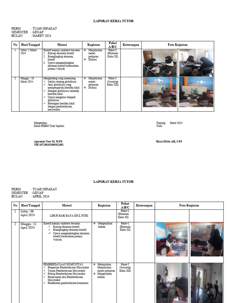 LKT Icha 2024 Maret | PDF