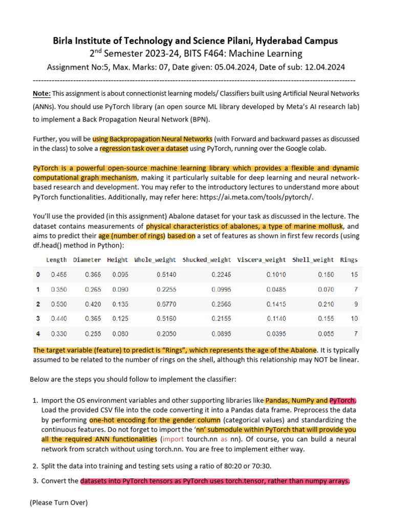 ML Hota Assign5 | PDF | Applied Mathematics | Machine Learning