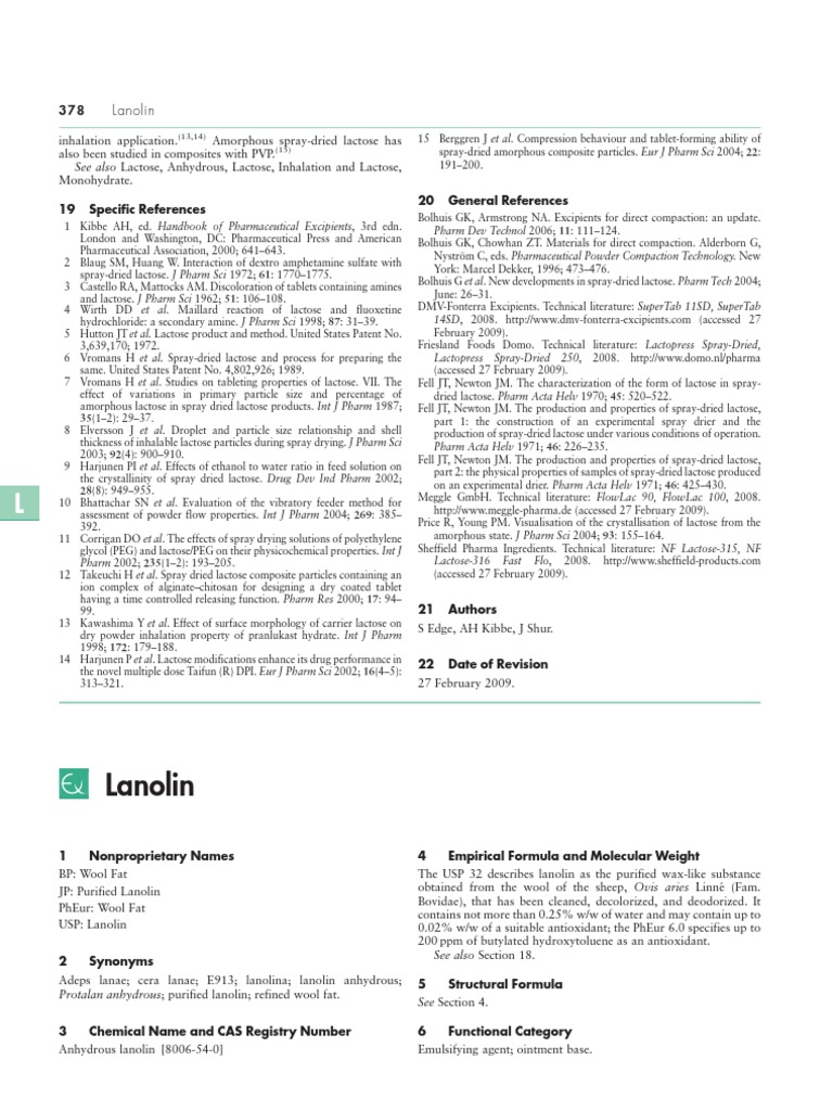 Lanolin A | PDF | Chemical Substances | Chemistry