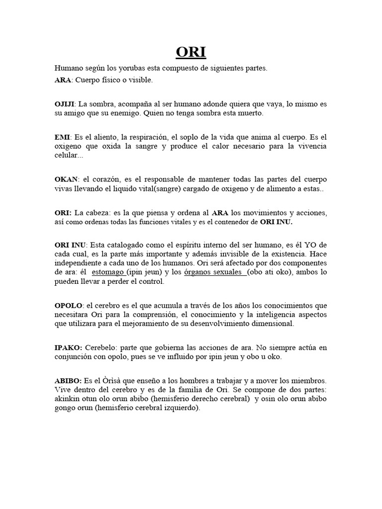 El Libro de Ori | PDF