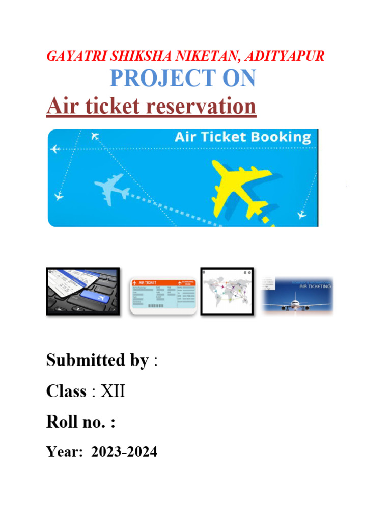 Air Ticket Reservation Project Overview | PDF | Databases | Computing