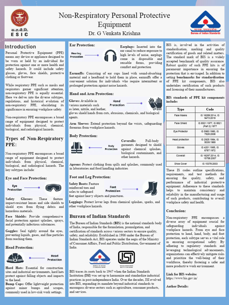 Non Respiratory PPE | PDF | Personal Protective Equipment | Safety