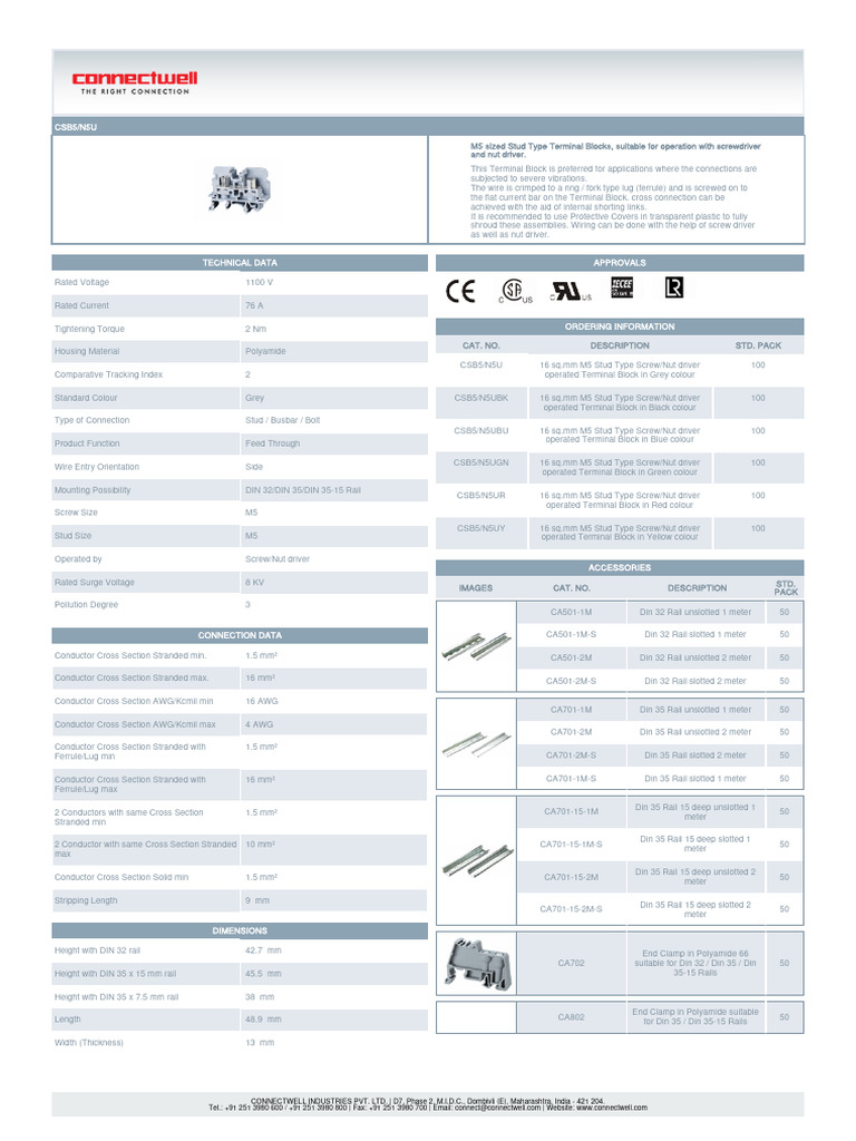 CSB5-N5U | PDF | Screw | Manufactured Goods