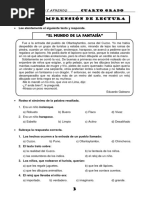 Fichas de Actividad Problemas Verbales de Multiplicación y División | PDF