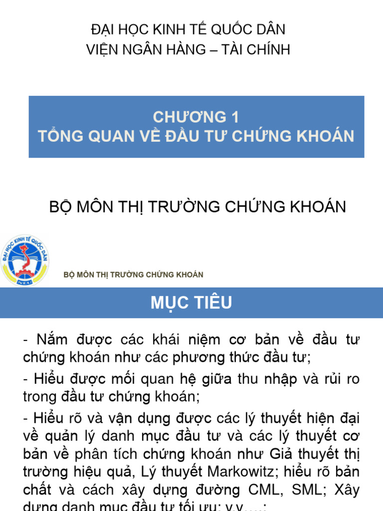 PTDTCK - Chuong 1 Tong Quan | PDF