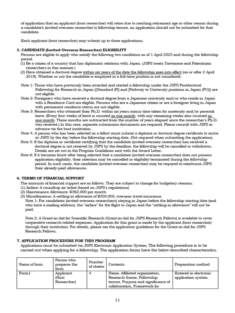 2025 Applicationguideline E-11 | PDF | Doctor Of Philosophy