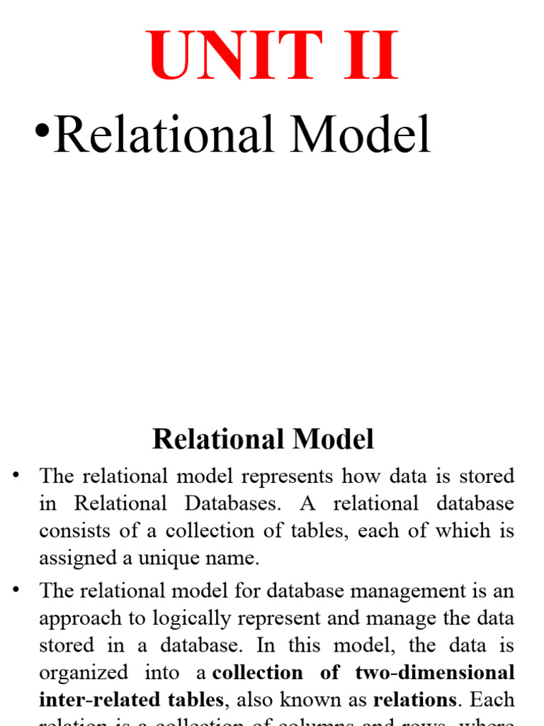 Database 2 | PDF | Relational Model | Relational Database