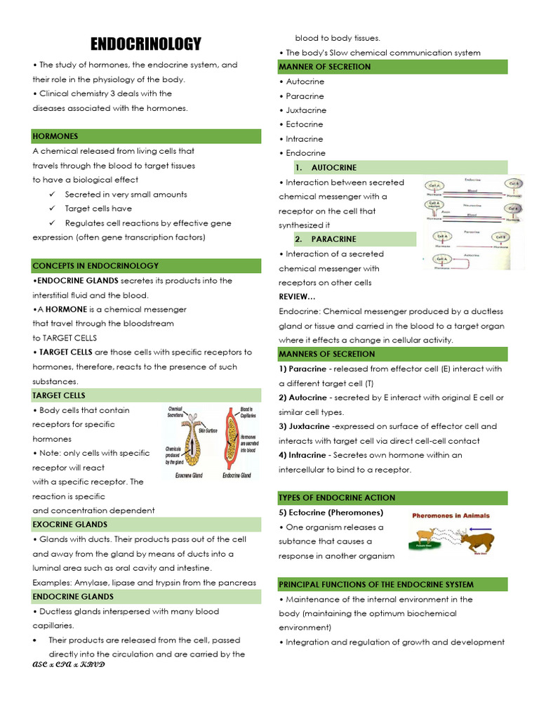 ENDOCRINOLOGY | Download Free PDF | Hormone | Endocrine System