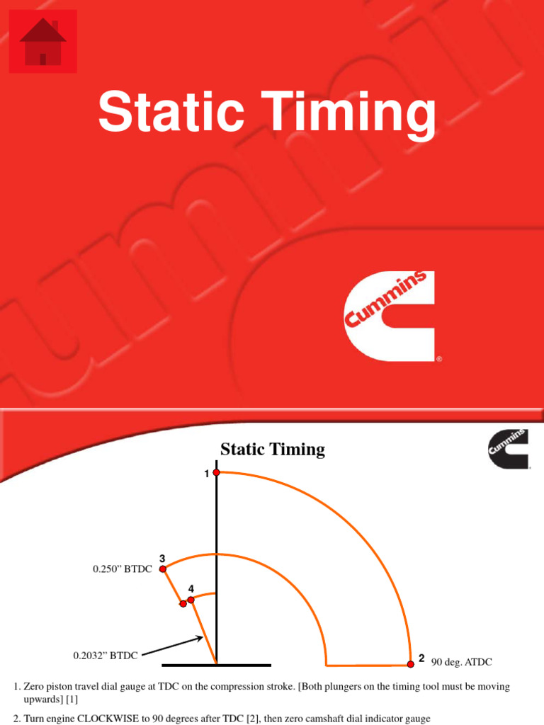 Engine Static Timing Guide | PDF