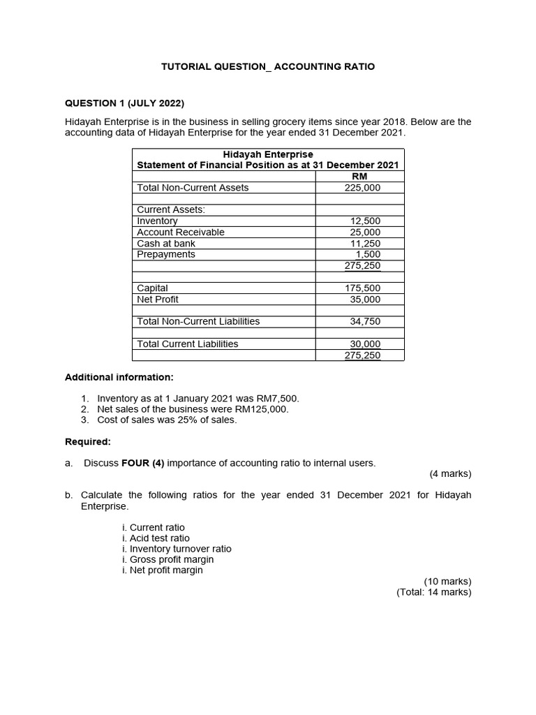 Accounting Ratios | PDF | Balance Sheet | Inventory