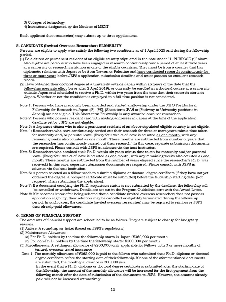 2025 Applicationguideline E-15 | PDF | Doctor Of Philosophy