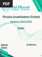 Physics Project Cover Pages | PDF