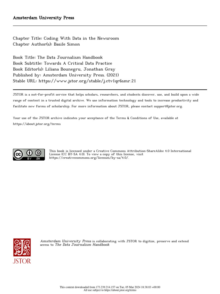 Data Journalism Coding Guide | PDF | Copy Editing | Journalism
