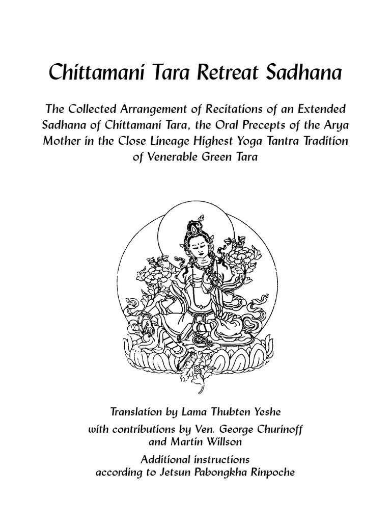 Chittamani Tara Retreat Sadhana c5 | PDF | Mantra | Chakra