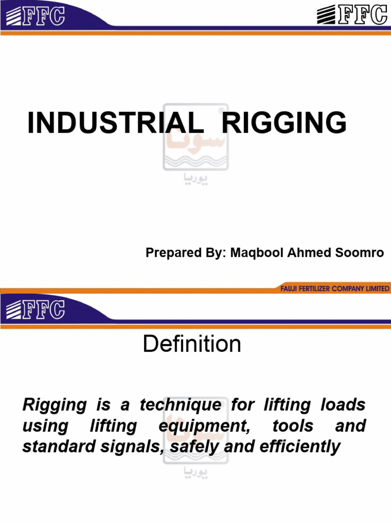 01 Rigging Revised | PDF | Crane (Machine) | Rope
