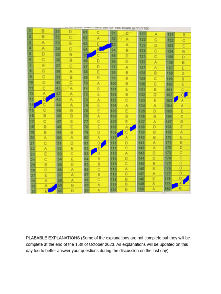 October Ans Key | PDF | Medical Ethics | Mania
