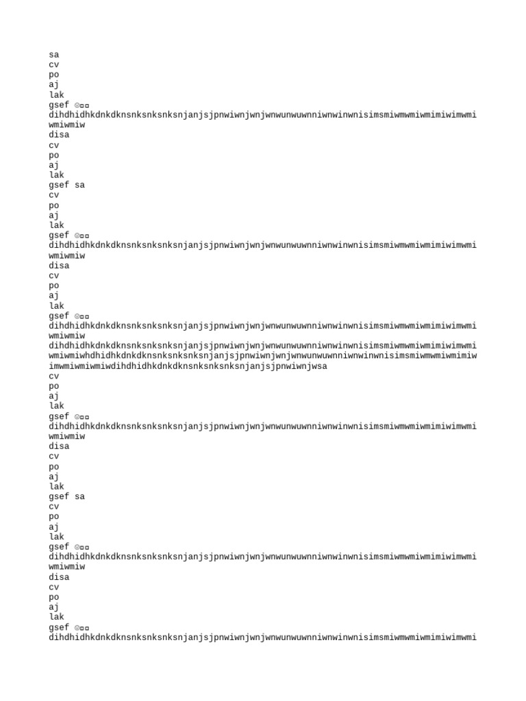 Nonsensical Text Experiment | PDF