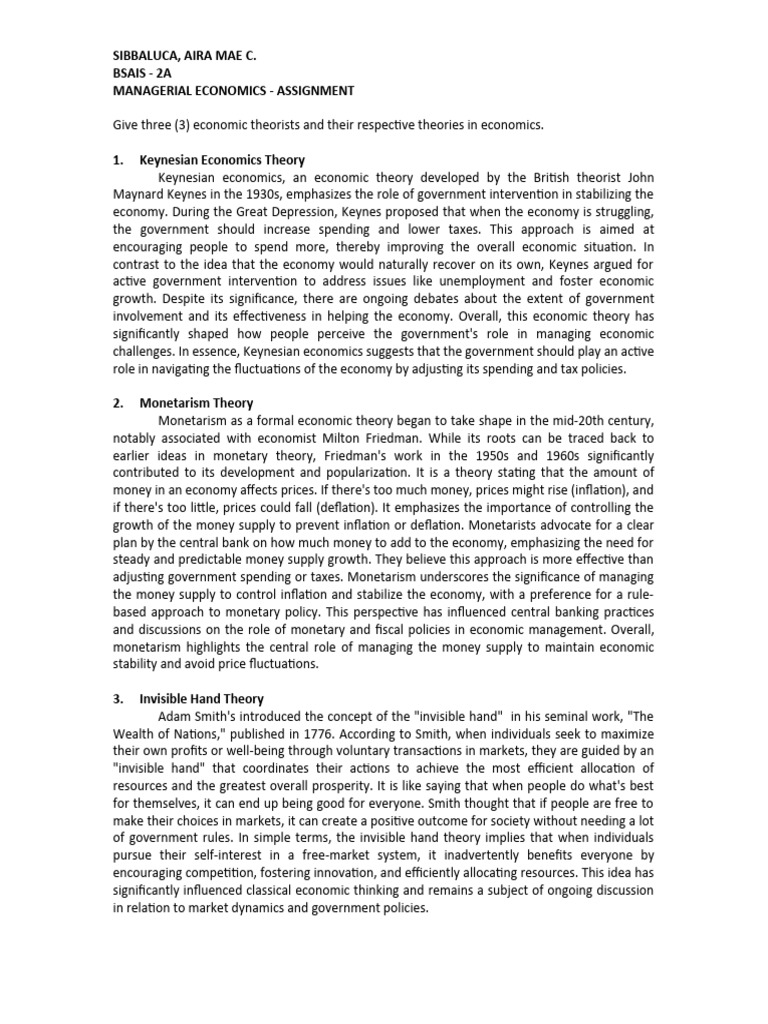 Econ 3 | PDF | Economics | Monetarism