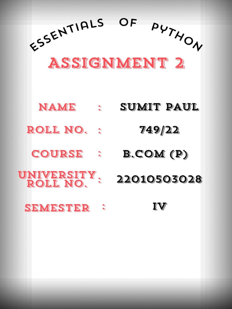 749 Assignment 2 | PDF | Inheritance (Object Oriented Programming ...