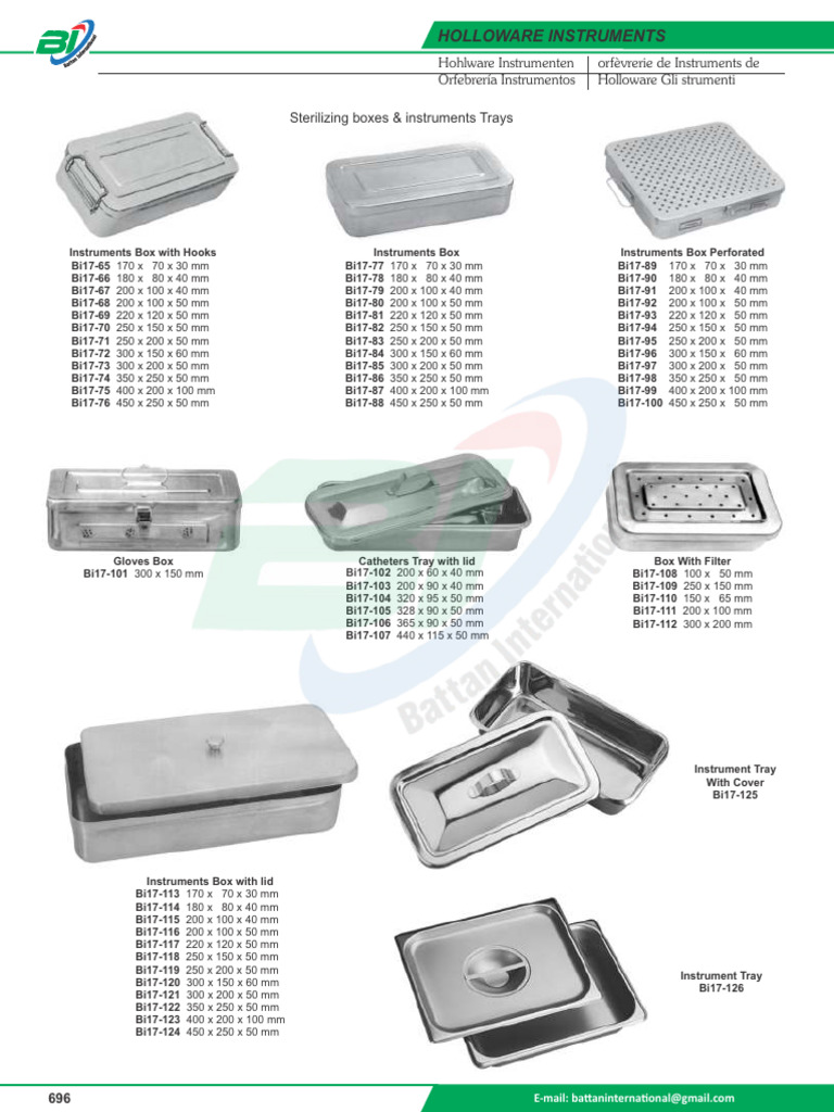 Battan International Surgical Instruments Catalogue New - 724 | PDF