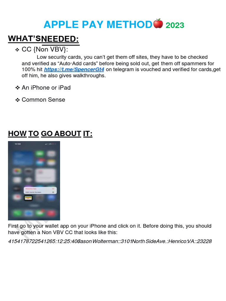 Apple Pay Method 2023 | PDF | Business | Finance & Money Management